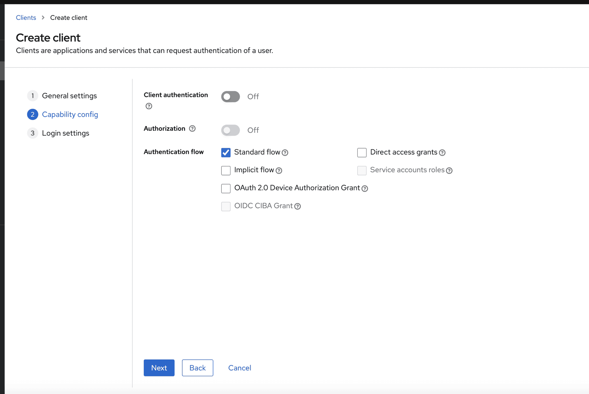 Keycloak: How To Create A PKCE Authorization Flow Client?