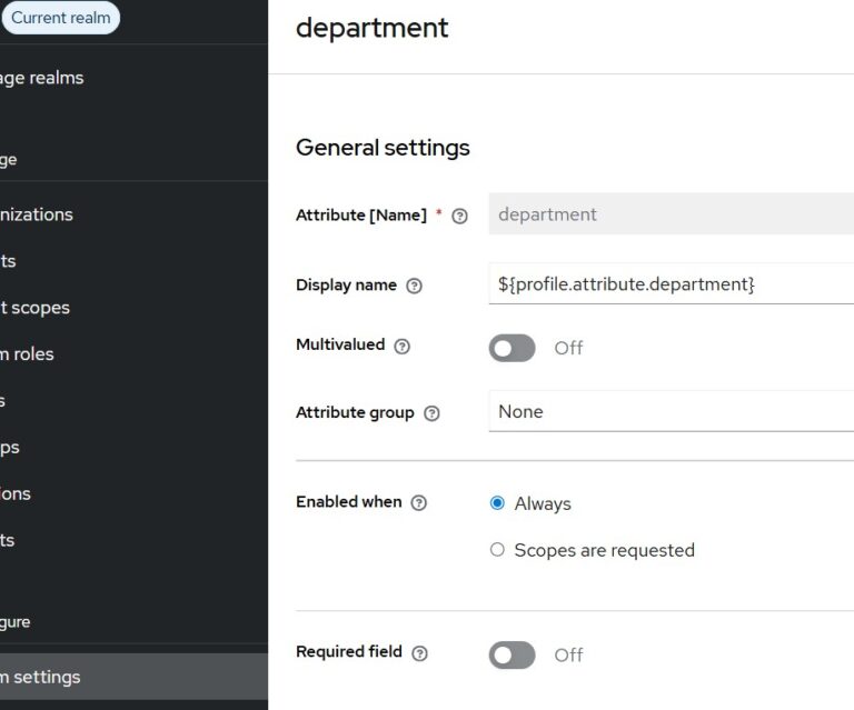 Using Custom User Attributes in Keycloak OIDC Tokens