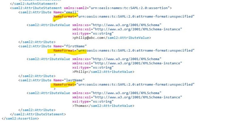 Attribute Mapping when using Keycloak as a SAML SP